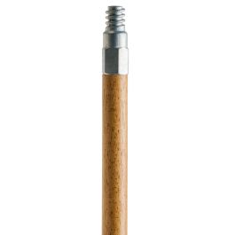 M2 60" x 1-1/8" Wood Handle w Metal Threads