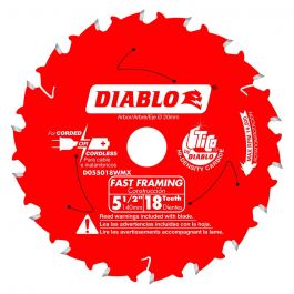 Freud D055018WMX 5-1/2" x 18 Tooth Fast Framing Saw Blade