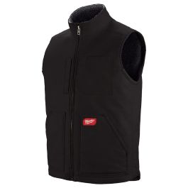 Milwaukee Heavy Duty Black Sherpa-Lined Vest - Large