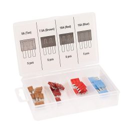 Titan TEKZ 20pc Assorted 3-Blade Micro Fuse Set